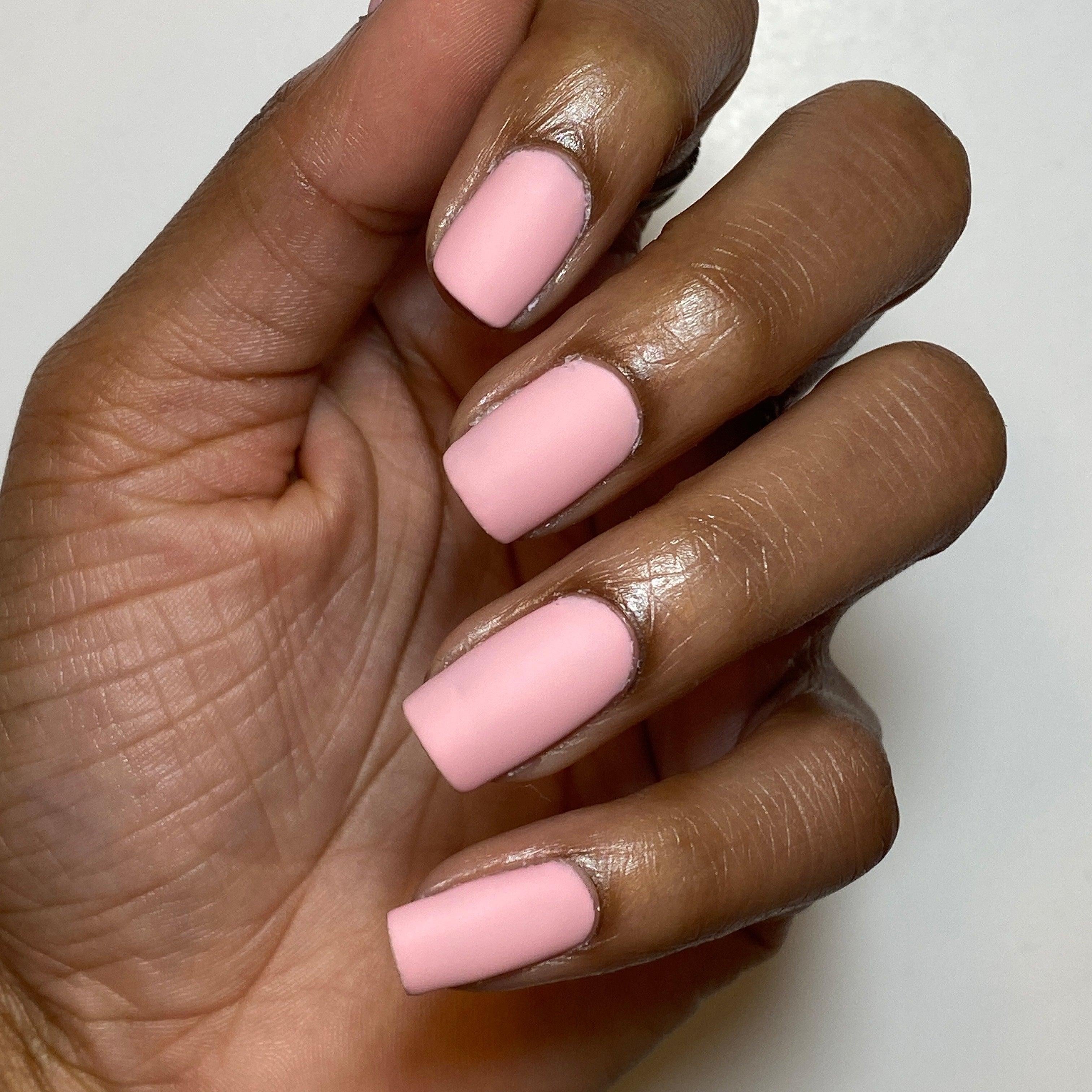 Light Pink Matte Nail Polish